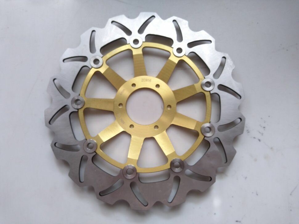 Тормозной диск передний Tarazon ZC916 для Honda CBR600 F, VFR750 F, CBR900 RR 94-97, VTR1000 Firestorm, RVF400, VFR400 золотой