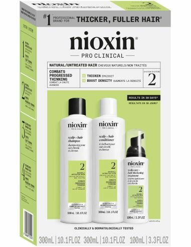 NIOXIN Hair System Kit 02XXL - набор Система 2 (шампунь 300мл + кондиционер 300мл + маска 100мл)