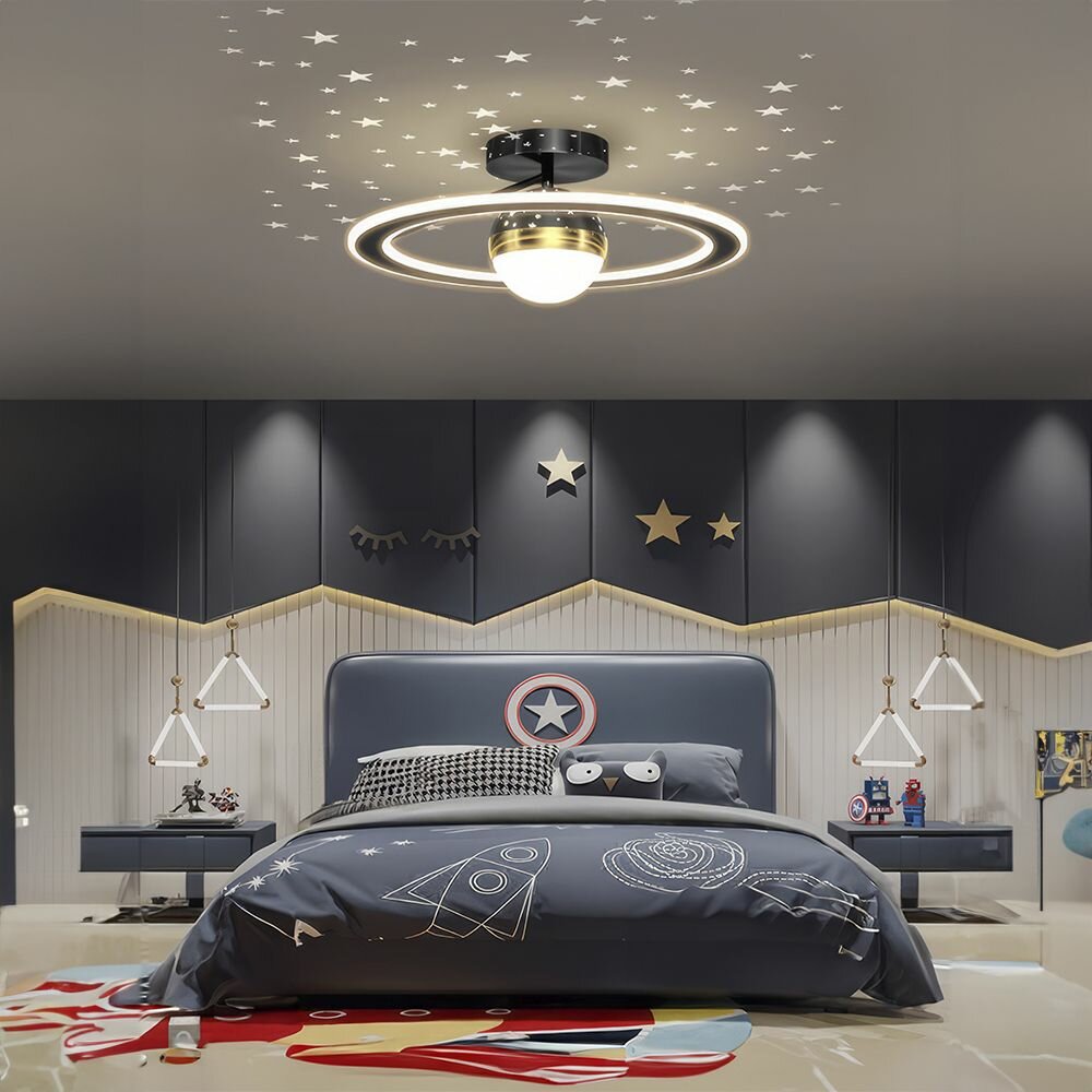 Люстра потолочная с эффектом Звездное небо для спальни и детской комнаты