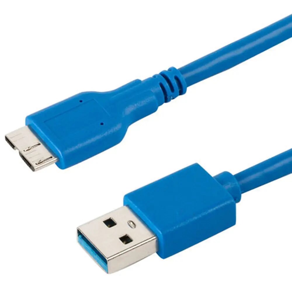 Кабель USB A на Micro B USB 3.0 60 cm blue