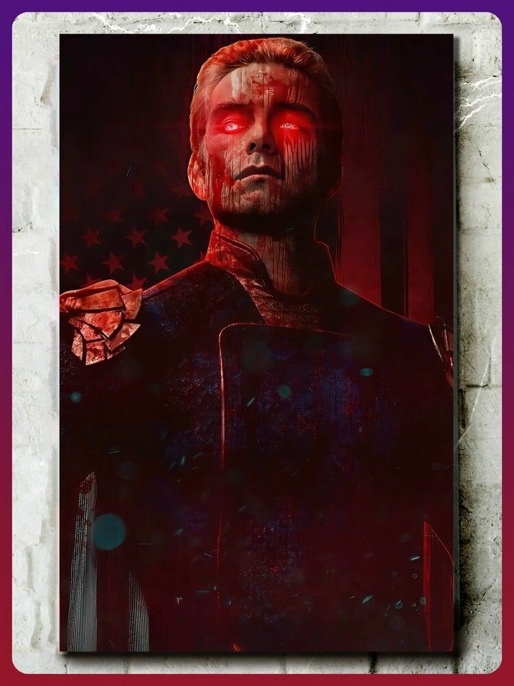 Картина интерьерная на дереве Сериалы Пацаны (The Boys, Хоумлендер, Бутчер, Нуар, ШтормФронт, супергерои) - 62412342