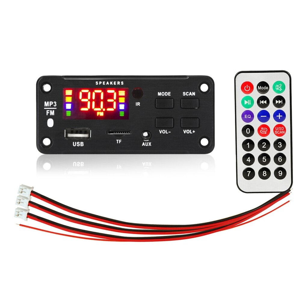 Плата MP3-декодеров, Усилитель мощностью 2x25 Вт, Беспроводной Bluetooth-совместимый USB-Модуль Декодирования, Поддержка USB TF-карты, AUX FM-радио