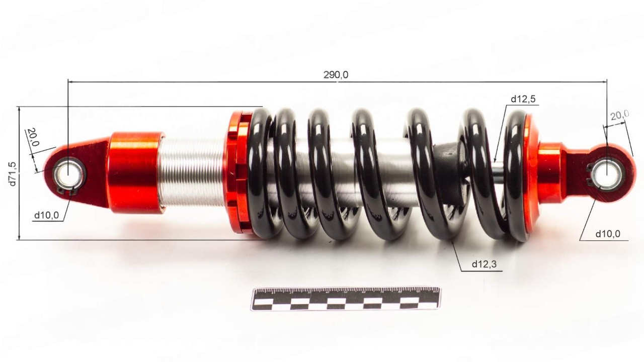 Амортизатор 290мм для питбайка KAYO/TTR 125-160