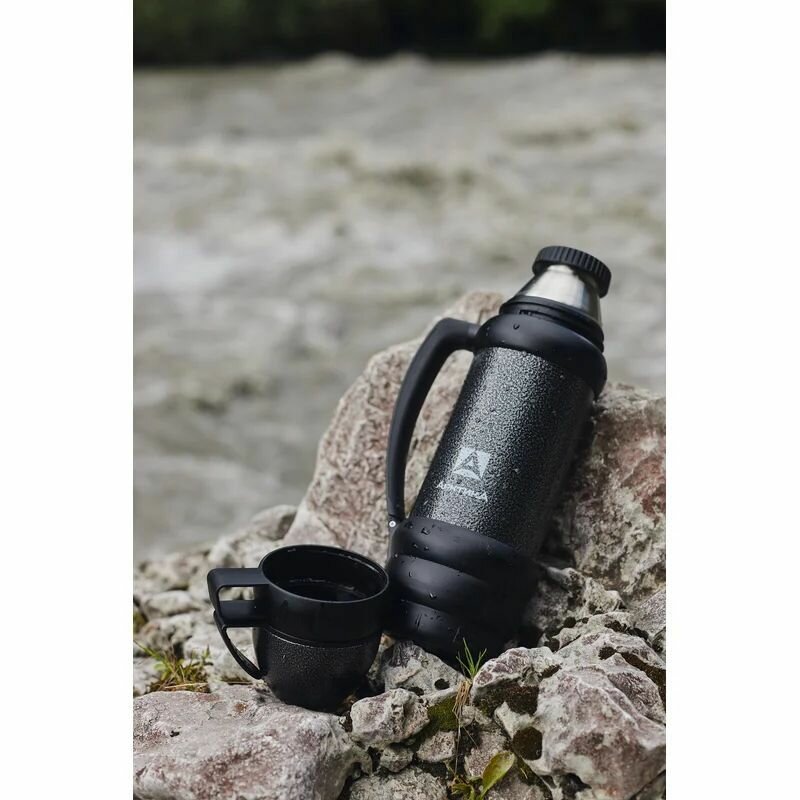 Термос с узким горлом Арктика 1 л, черный, 109-1000М-BK