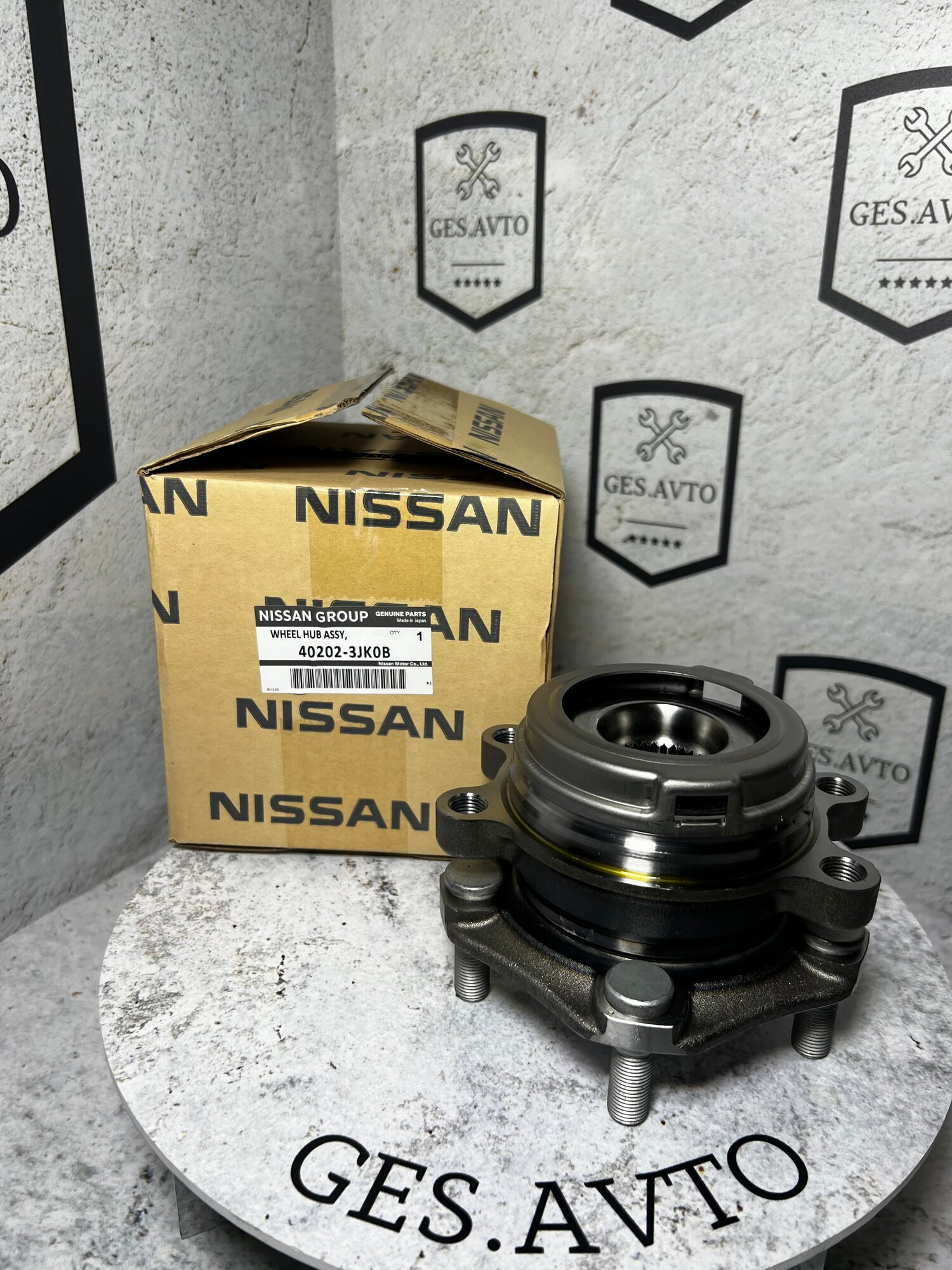 Ступица передняя Nissan Teana 402023JK0B, передний мост, для двигателей QR25DE/VQ35DE