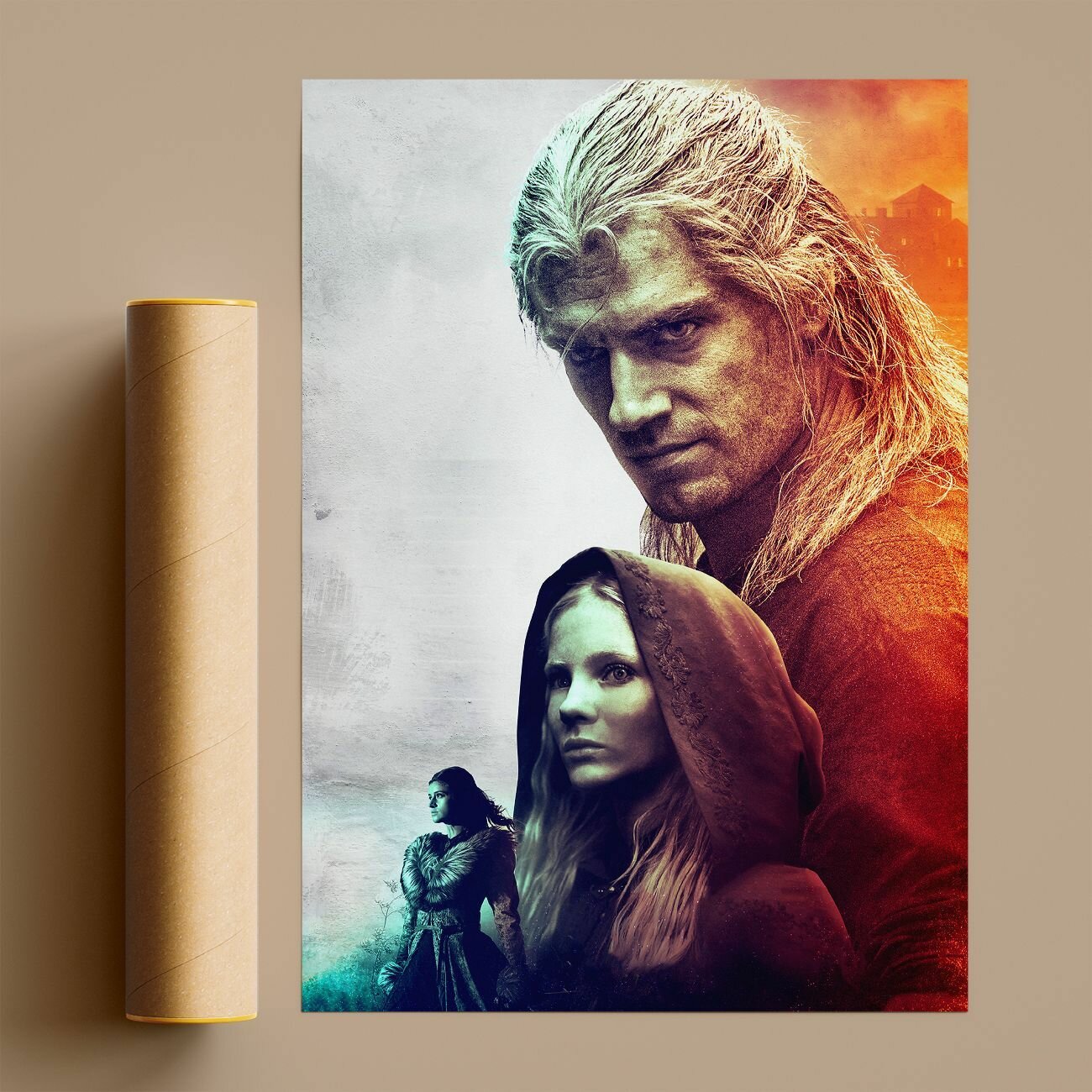 Постер Ведьмак 30х40 см без рамы/The Witcher, Геральт/ Плакат для интерьера, в подарок