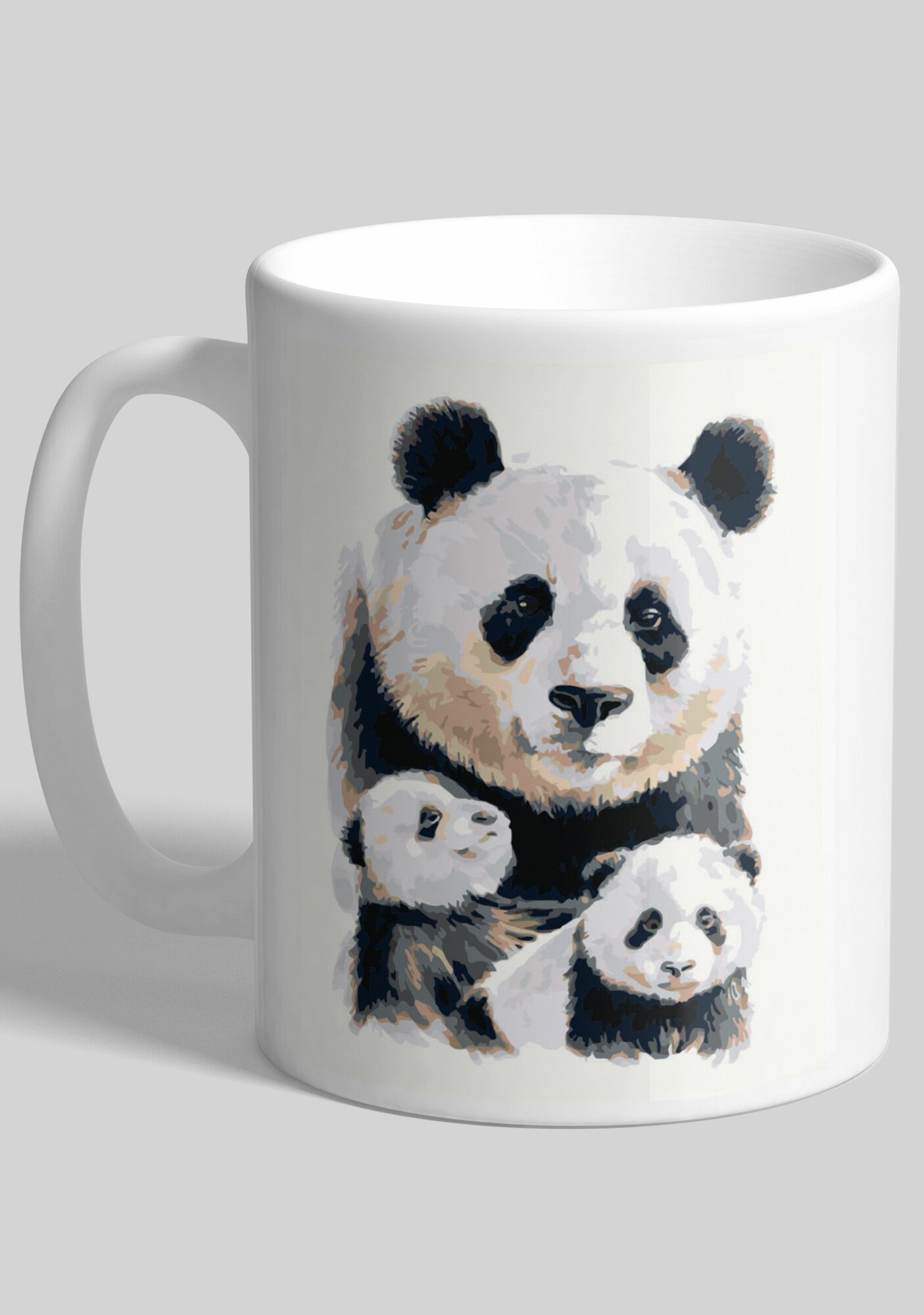 Кружка Панда с малышами