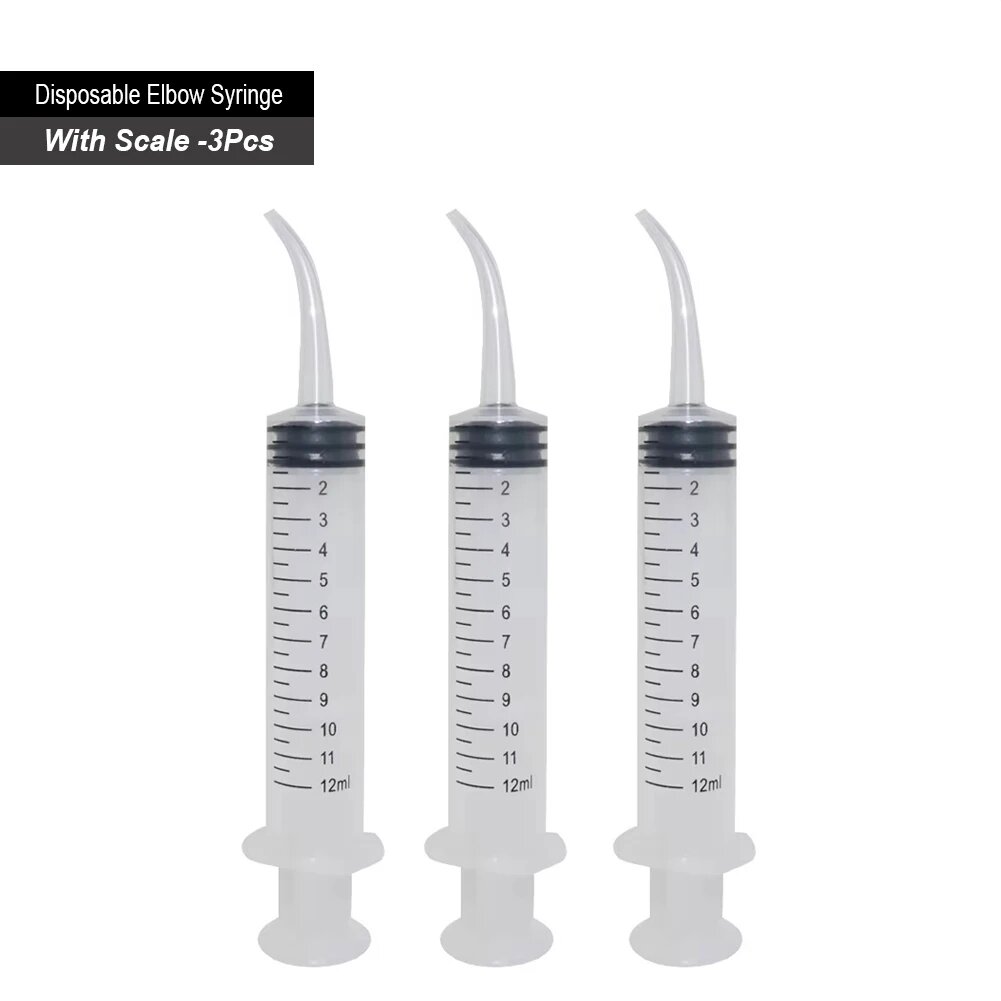 NEWTRY Одноразовые стоматологические шприцы 12 мл With Scale-3Pcs