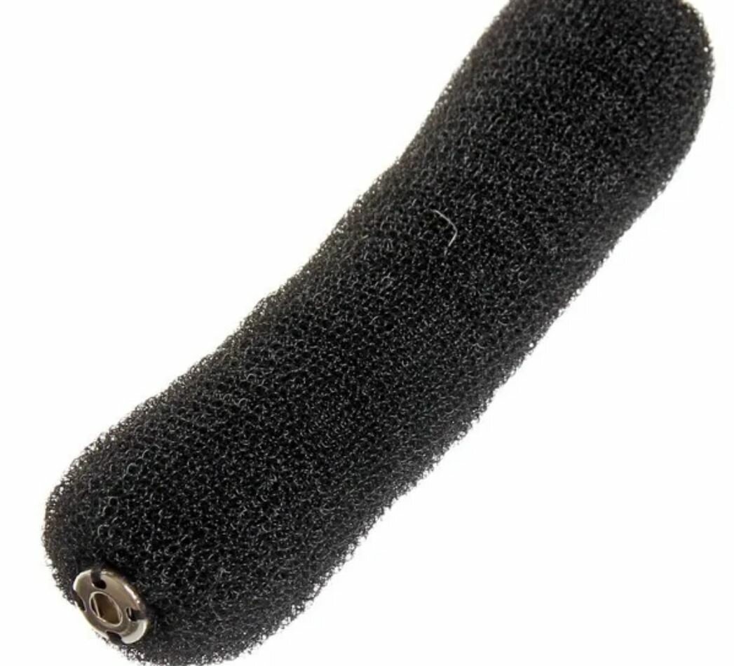 Пучок из синтетики на кнопке Черный (диаметр 8 см)