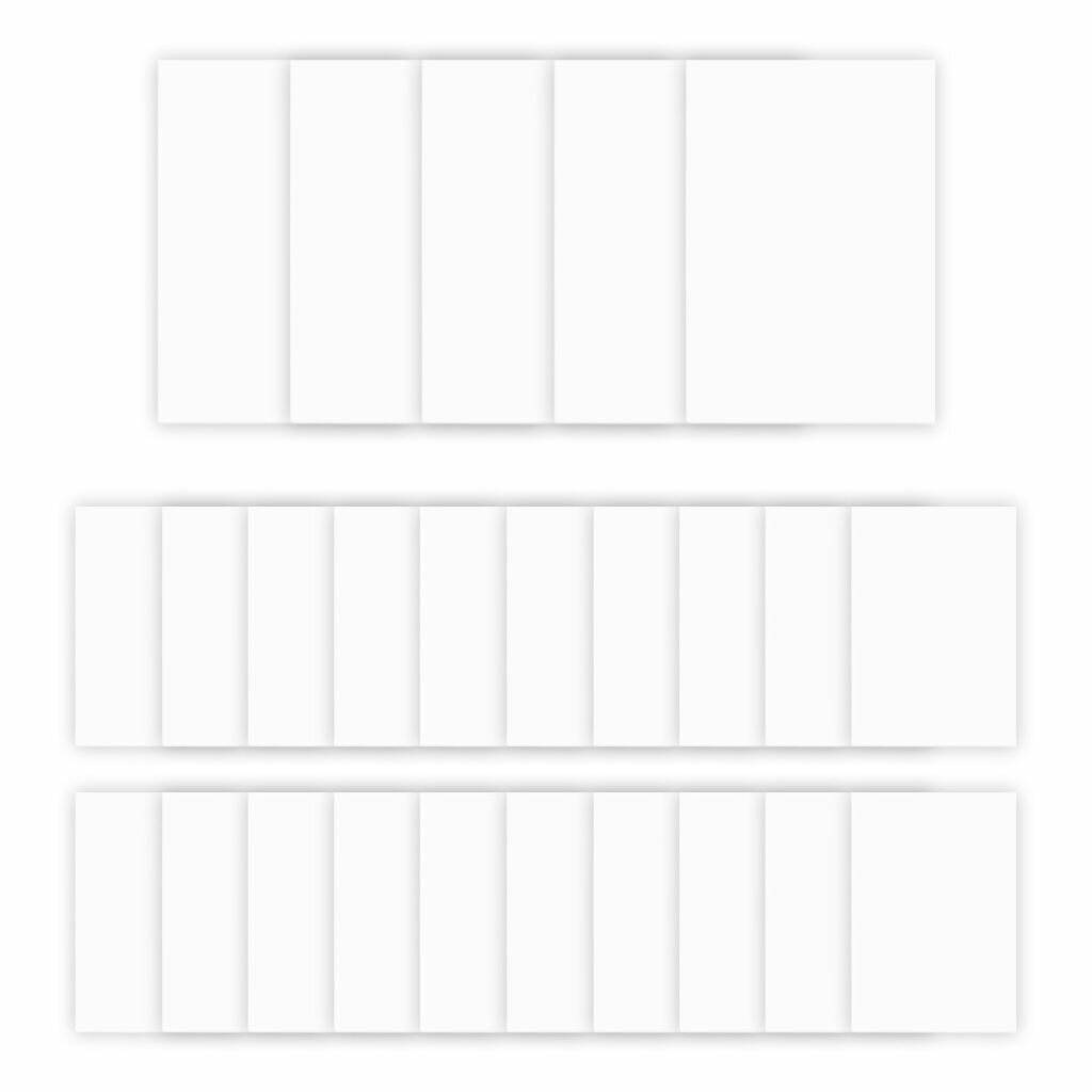 25 листов картона формата А4 для лазерной гравировки-белый