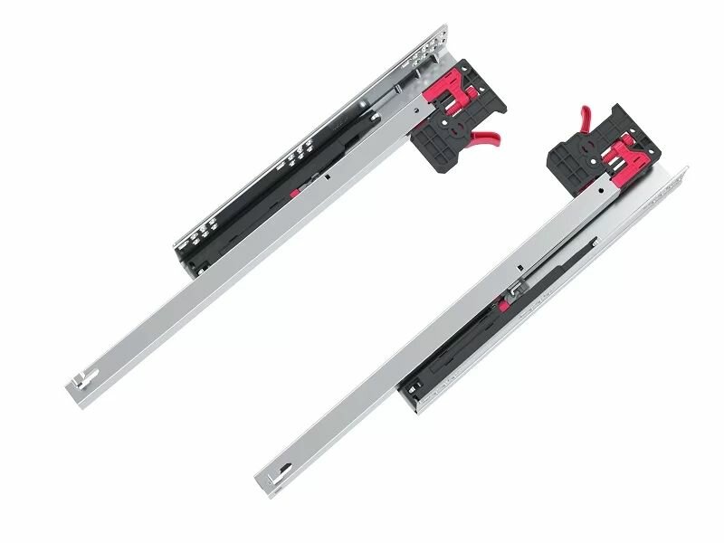 Комплект направляющих с доводчиком 450 мм скрытого монтажа частичного выдвижения Firmax под фиксатор, 10 шт