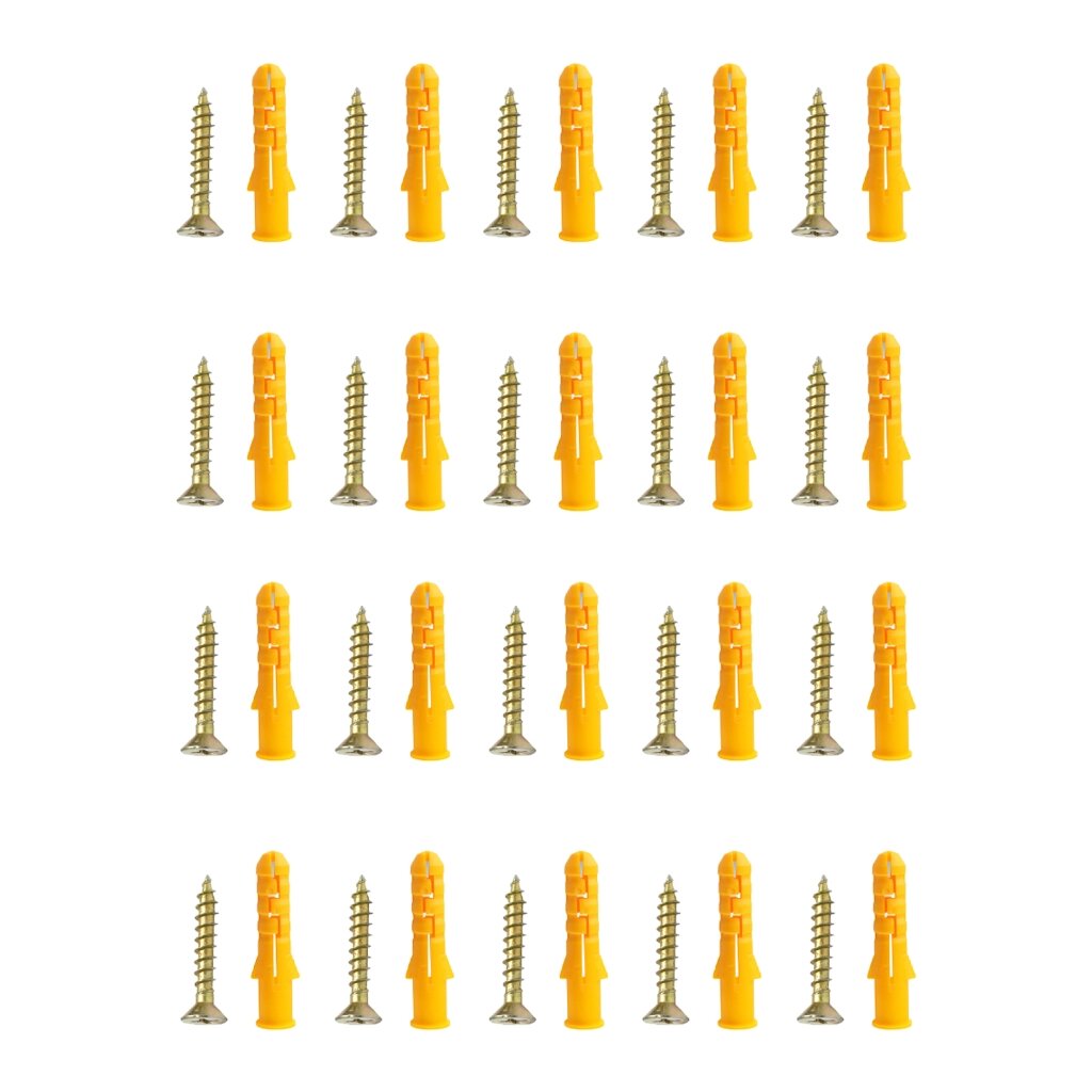 20/40шт Расширительная Труба Пластиковая Анкерная Стена Пластиковая Расширительная Труба Настенные Дюбели Для Гипсокартона Настенные Анкеры и Винты