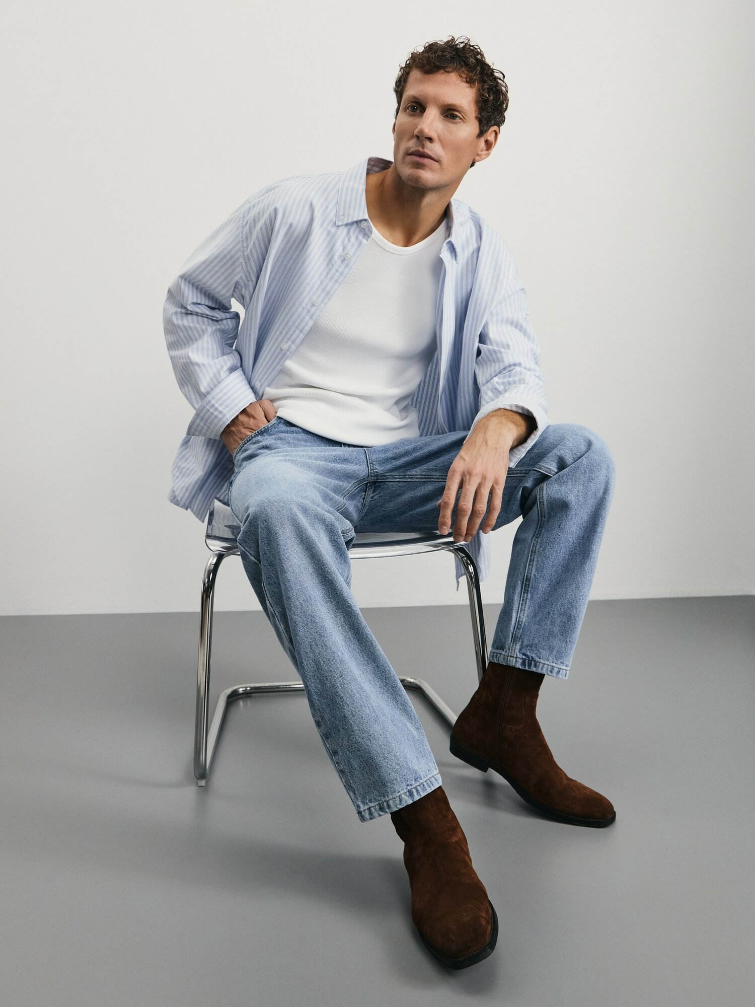 Джинсы Man прямые 