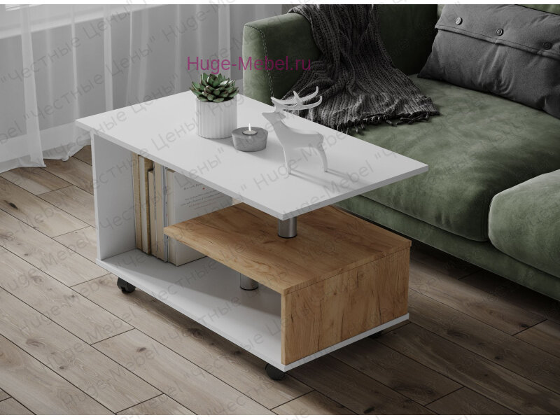 Стол журнальный "Консул-5 крафт" Huge Mebel . Ширина 900 Высота 510. Столы журнальные