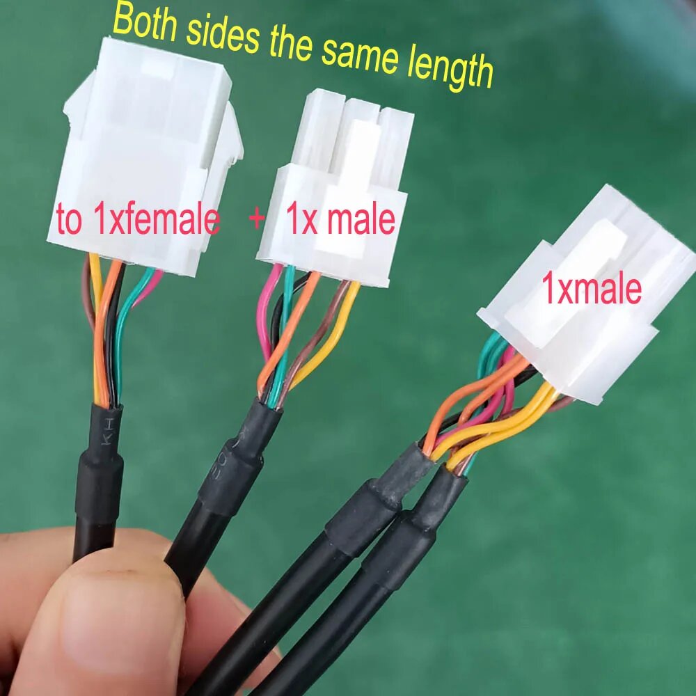 Кабель Molex 50см 1male-1male-1fem