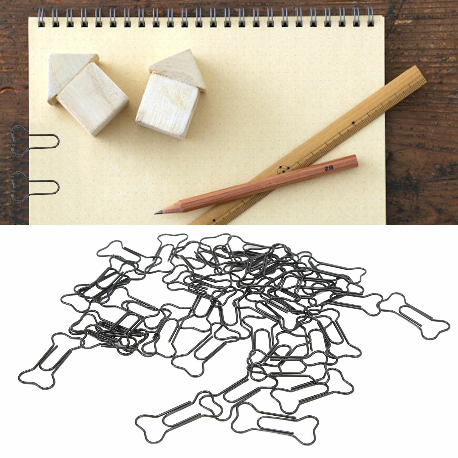 Скрепки в форме кости