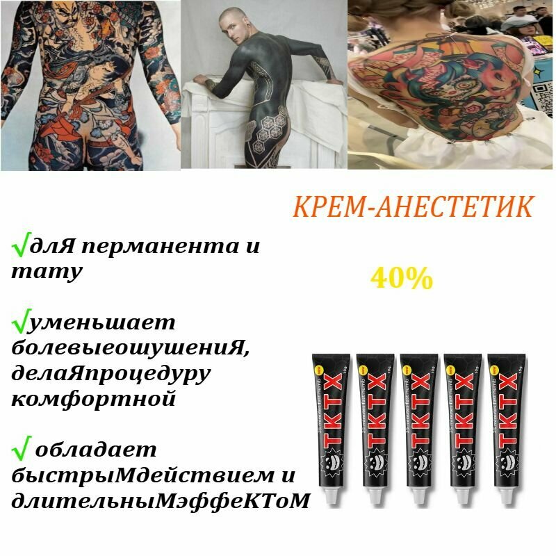 10 г анестетик для татуировки, быстрое онемение кожи, TKTX40%, чернизна крем, полупостоянный