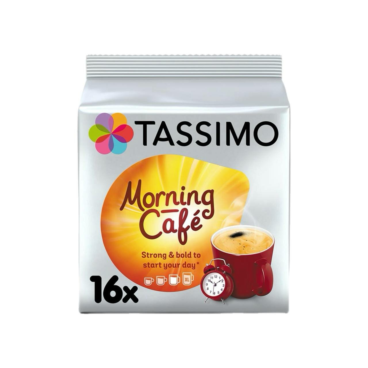 Кофе в капсулах Tassimo Morning Cafe, Strong and Bold to start you day, 16 порций
