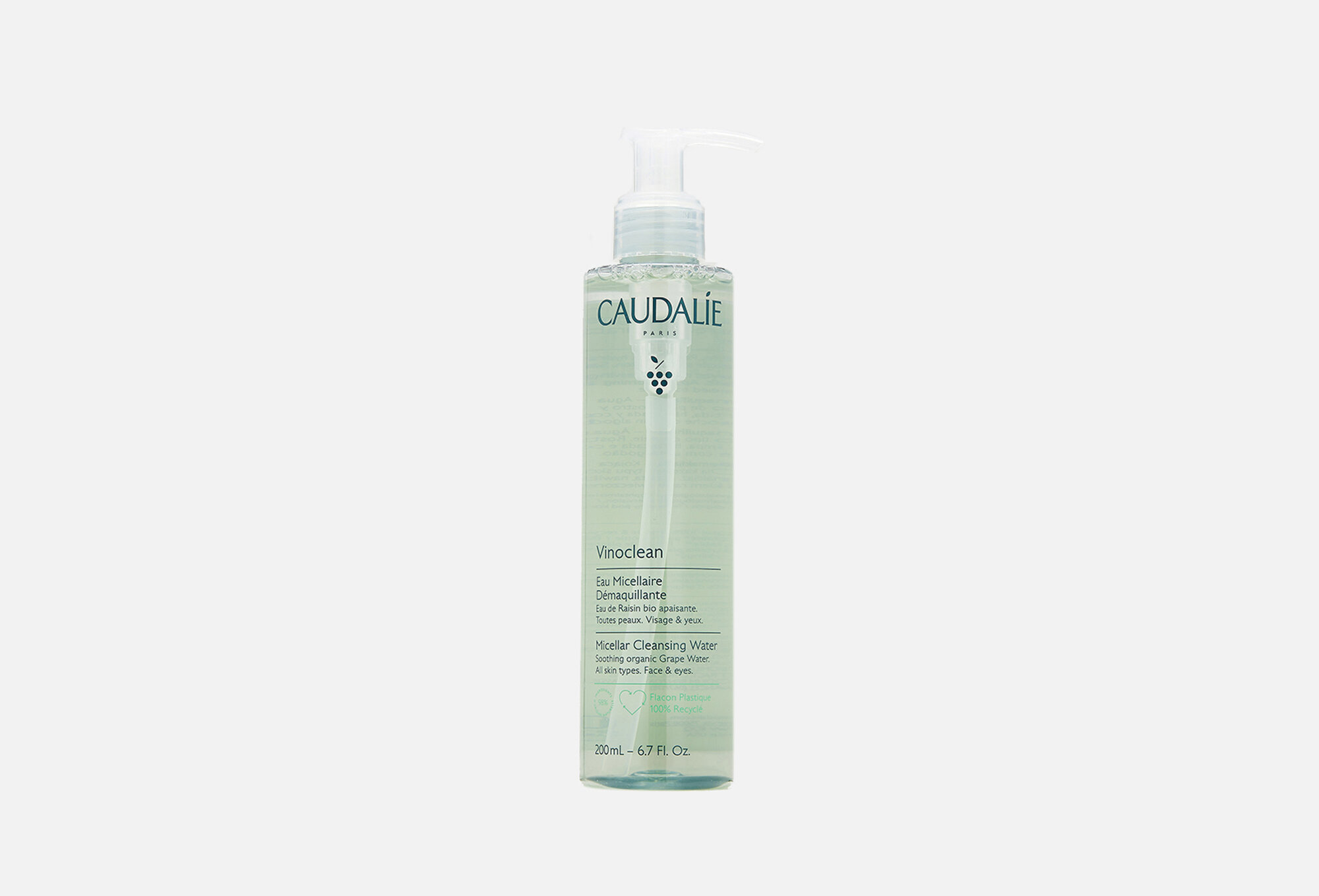 Мицеллярная вода для снятия макияжа CAUDALIE Vinoclean Micellar Cleansing Water 200 мл