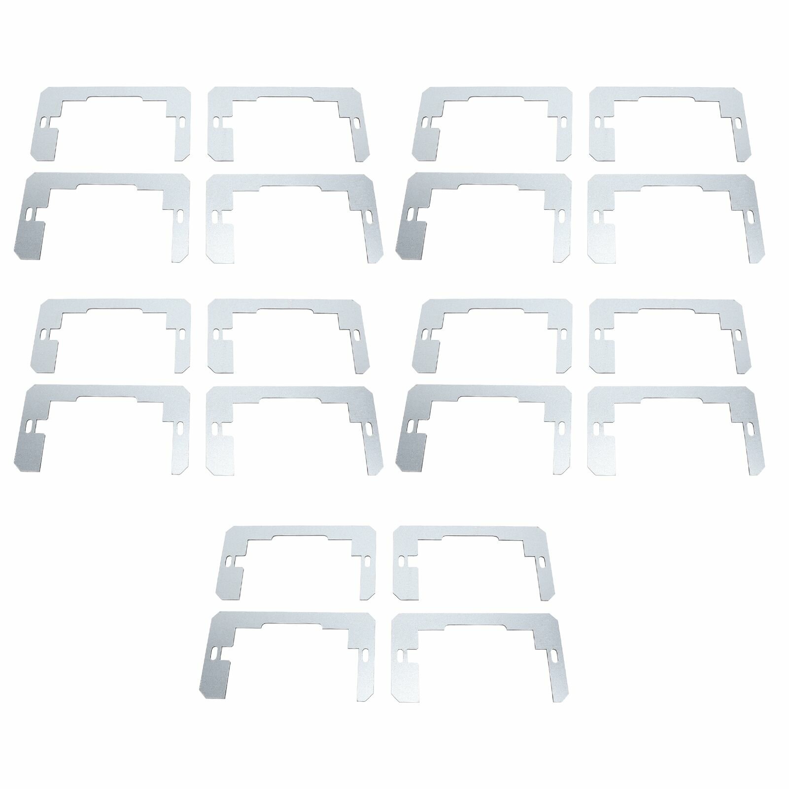 20 шт. настенная пластина распорка оцинкованная сталь устройство для установки заподлицо выравнивающая пластина для крепления настенной розетки электрическая коробка