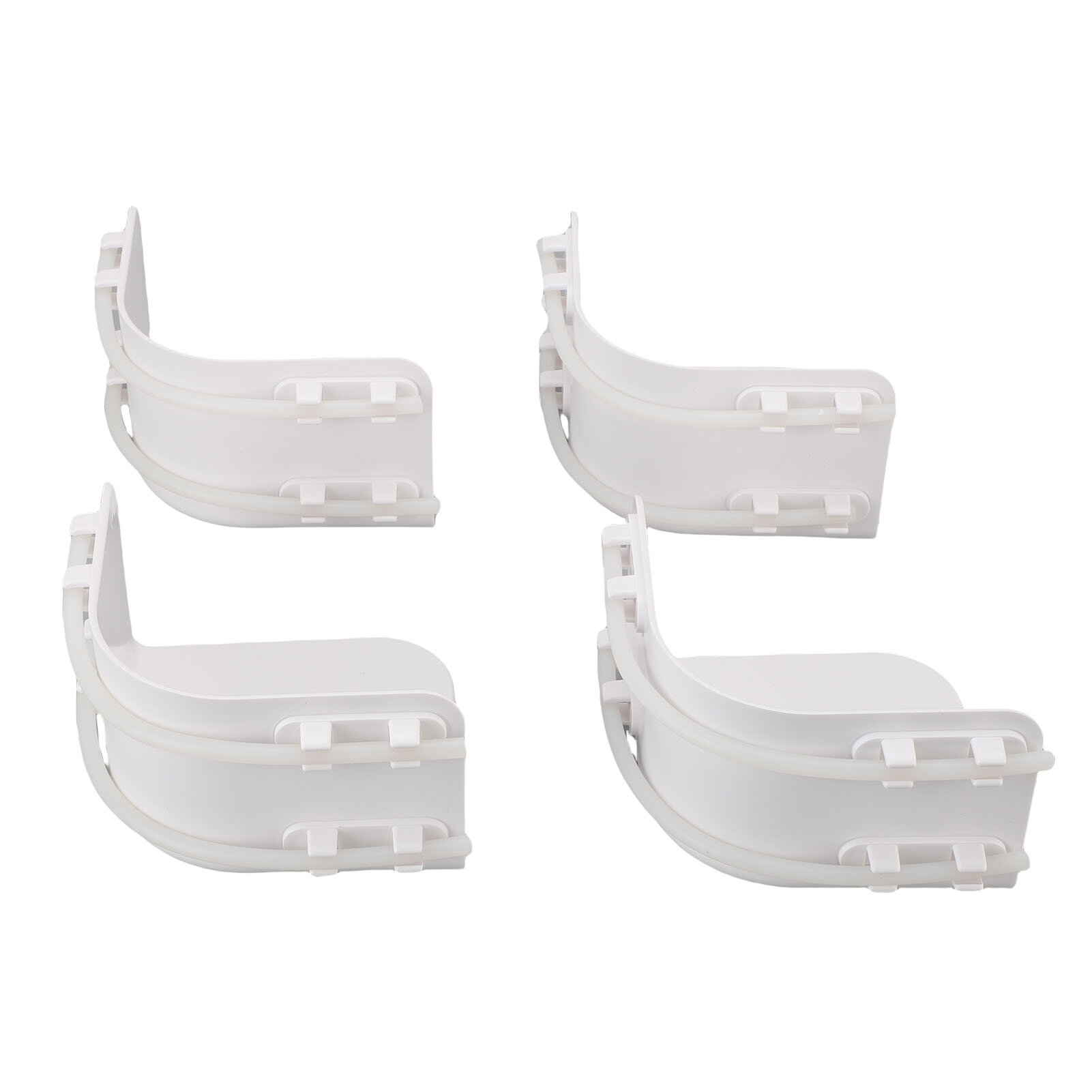 4pcs Seepdaters держатели пластиковые регулируемые упругие полоски крепежа для углов