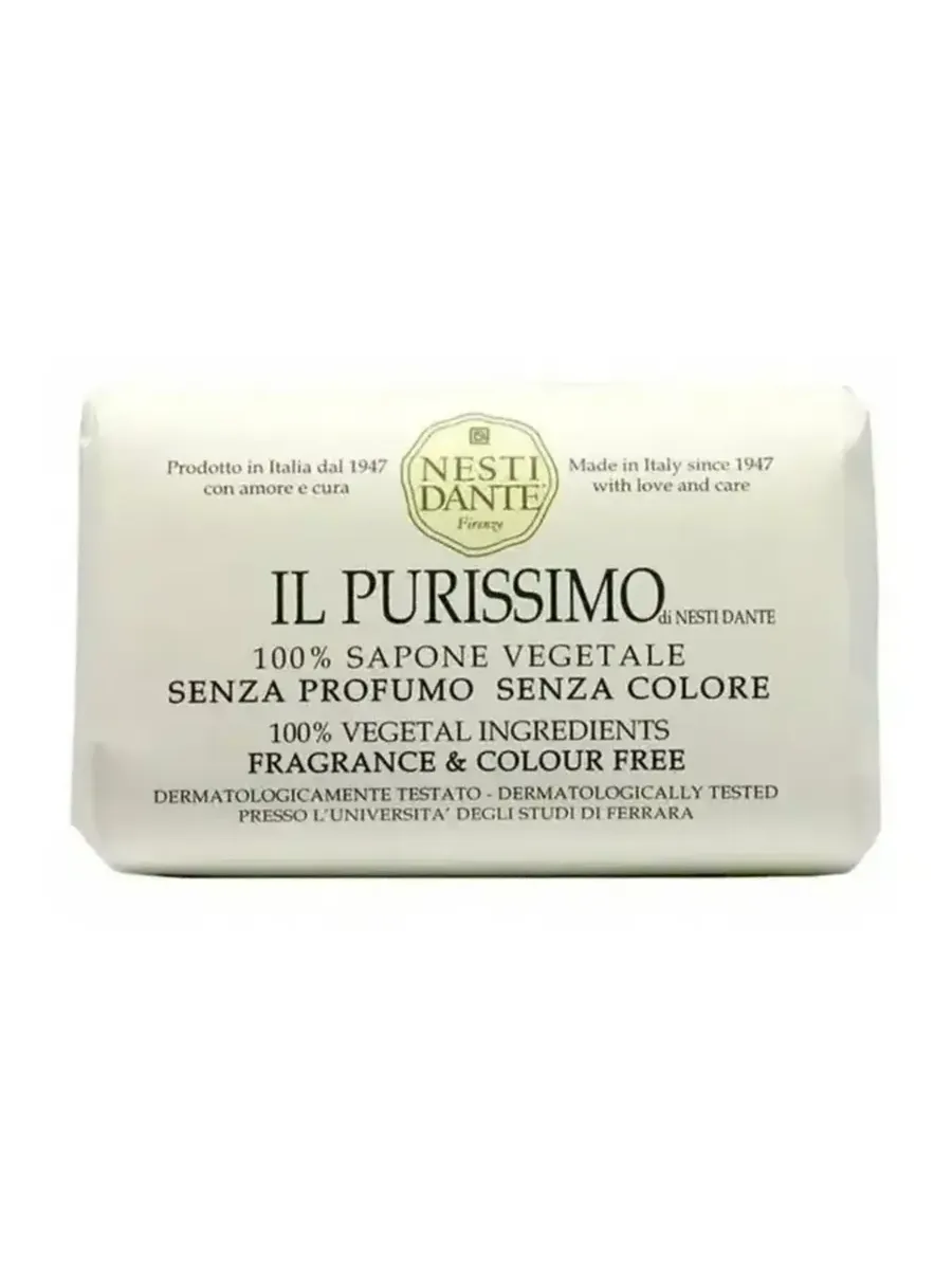 Мыло Nesti Dante Soap IL Purissimo, Нежное мыло для чувствительной кожи, 150 г