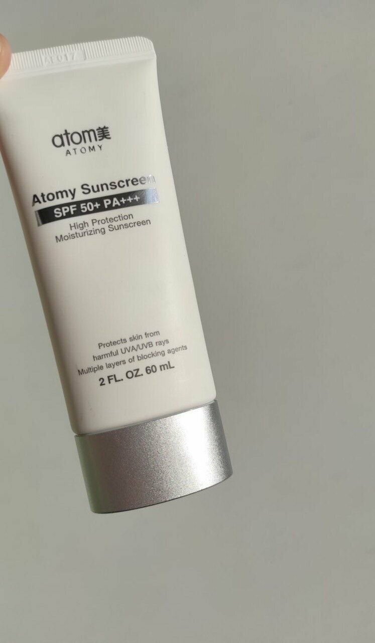 Солнцезащитный крем для лица и тела atomy SPF 50+ без тона корея Атоми
