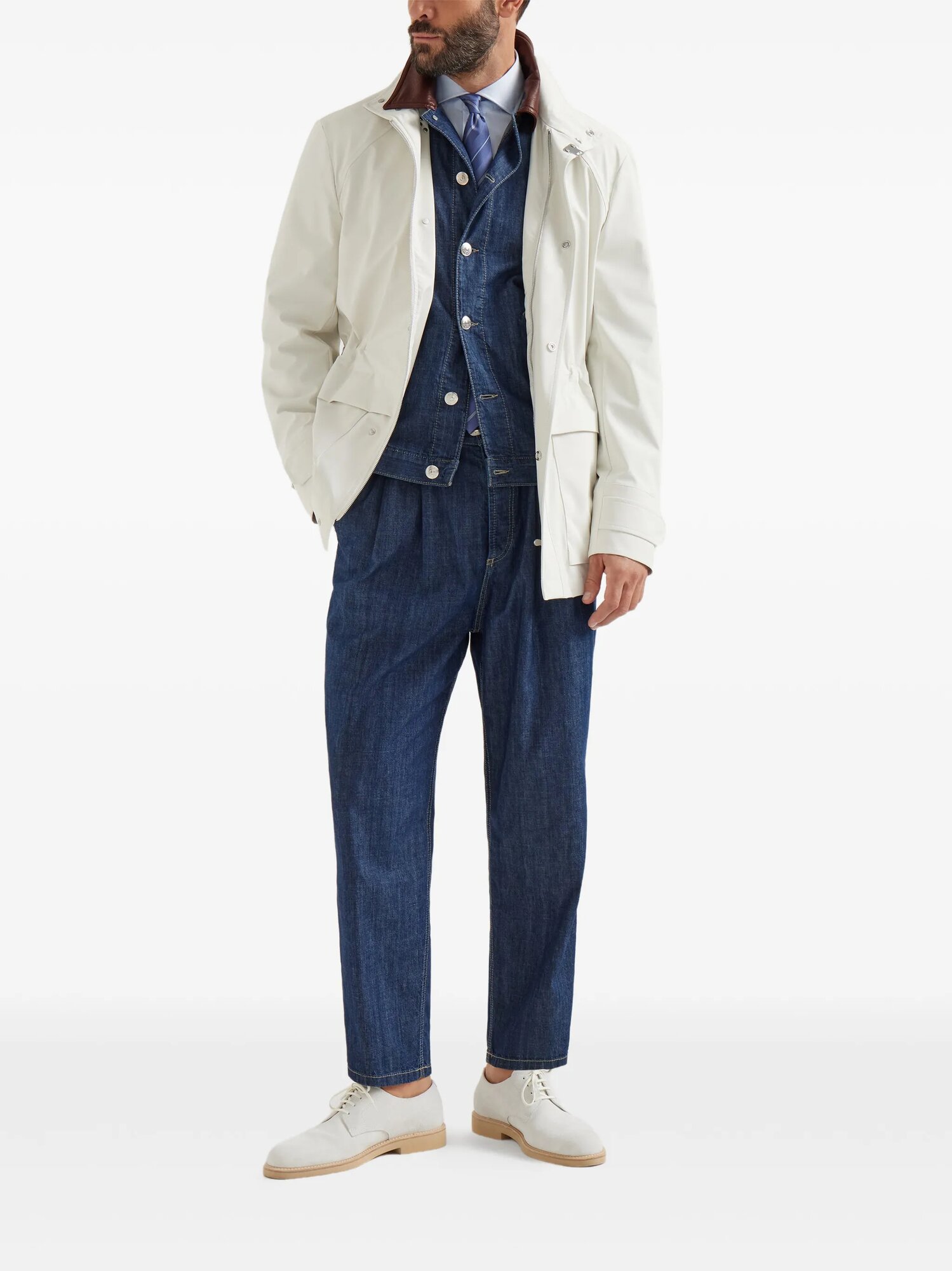 Куртка BRUNELLO CUCINELLI, размер 60, blue — фото 1