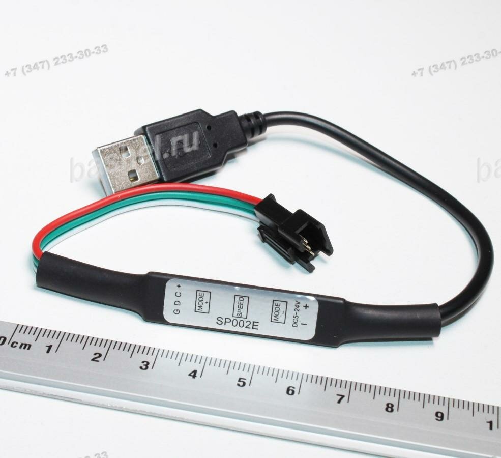 Контроллер SPI SP002E-USB-Mini 5V, 20W, 2048pix (SPI, 3кн, 76 режимов)