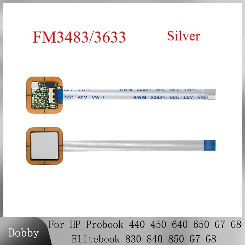 Считыватель отпечатков пальцев KNYORO FM3483/3633 для HP Probook 440 450 640 650 G7 G8 Elitebook 830 840 850 G7 G8