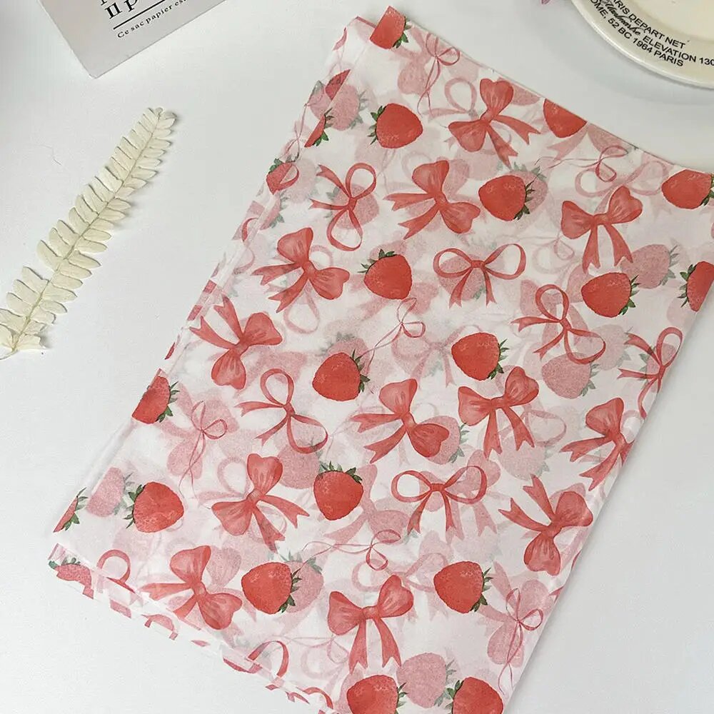 Папиросная бумага для елки, тканевая, узор елка, 10 листов Style 7