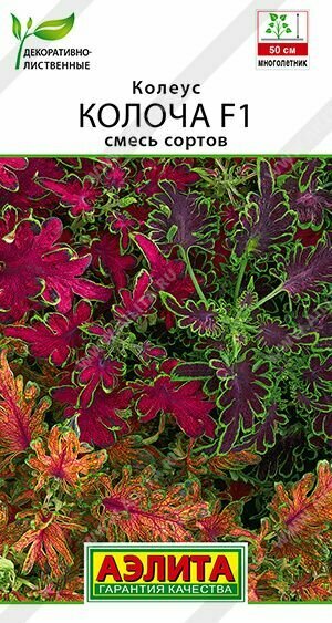 Семена Колеус "Колоча F1 смесь сортов" "Аэлита"
