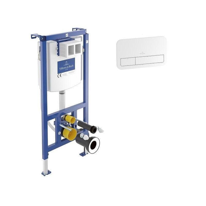 Инсталляция для унитаза Villeroy & Boch ViConnect 92243068 с клавишей смыва белого цвета.