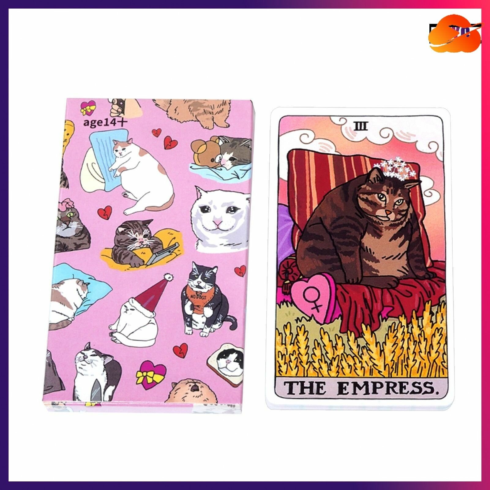 Гадательная карта, Кошачье Мемное Таро / Cat Meme Tarot