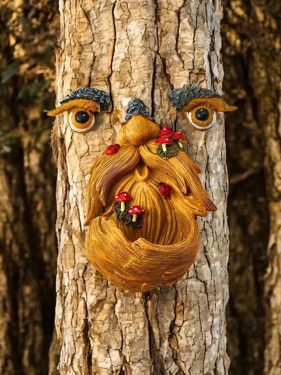 Набор декора на стену Лицо с грибами