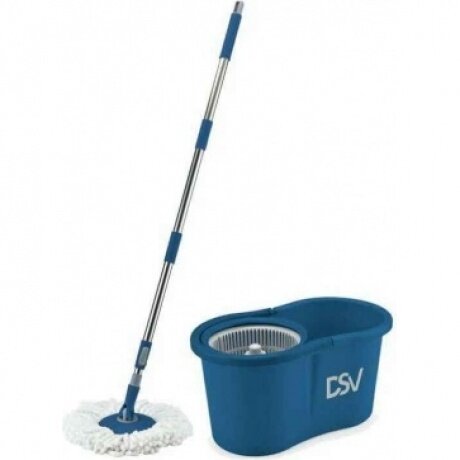 Набор для влажной уборки, ведро с автоматической системой очистки, швабра,2 насадки, "DSV"