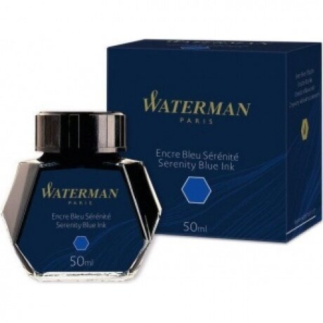 Флакон с чернилами Waterman (CWS0110720) Serenity Blue чернила 50мл для ручек перьевых