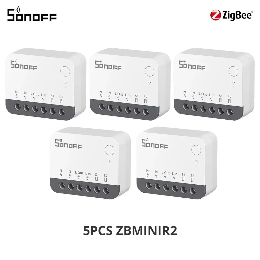 SONOFF ZBMINIR2, 5шт, белый, Zigbee