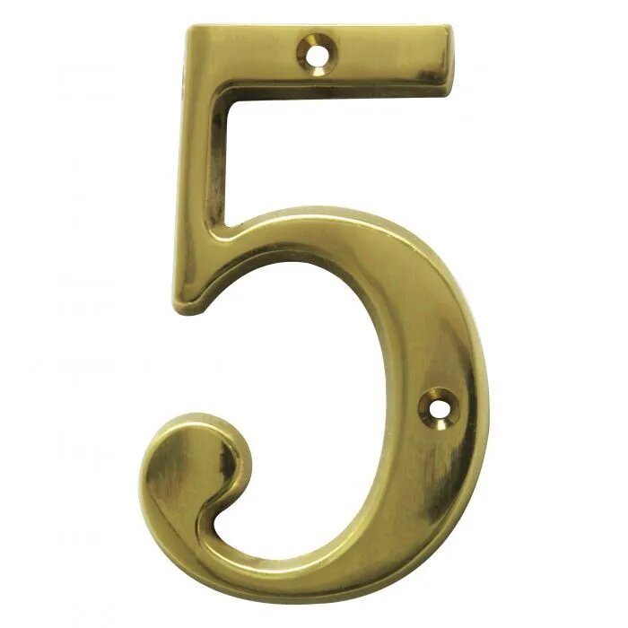 Номер " 5 " латунь 5-2"