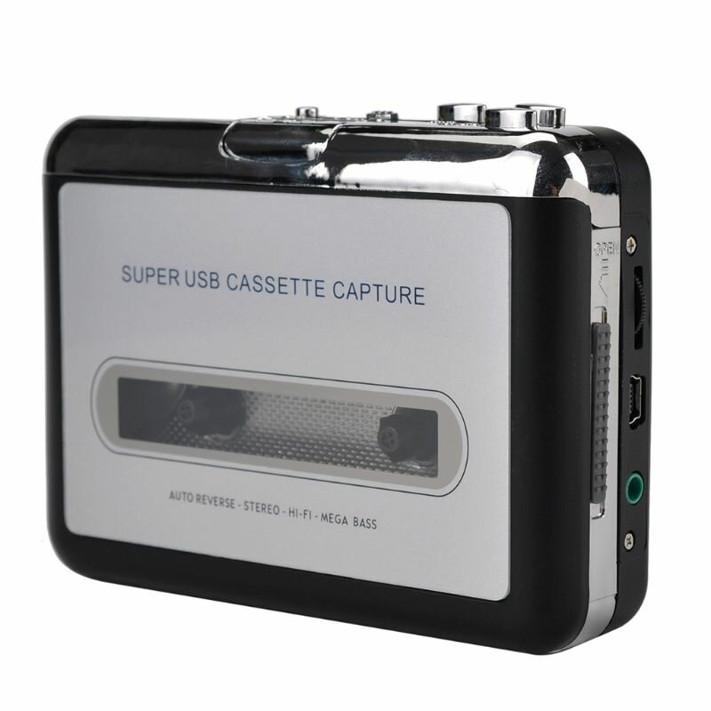 Кассетный магнитофон Для Записи Кассеты в MP3 Цифровой Преобразователь USB Cassette Capture для Ноутбуков и персональных компьютеров