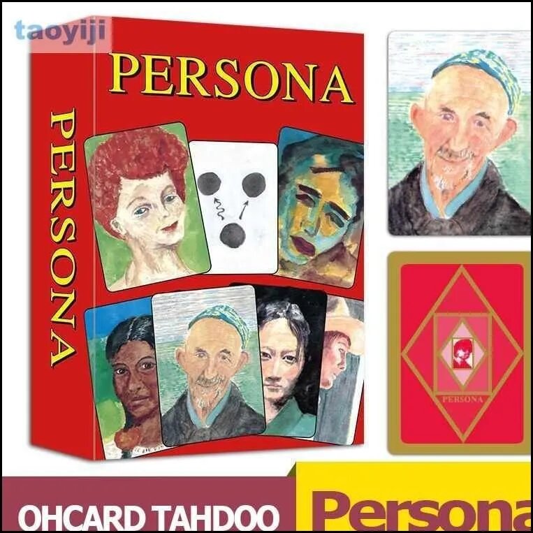 Метафорические карты Персона (Persona) taoyuiji, Оракул, 77+33 карт, для взрослых, Китай