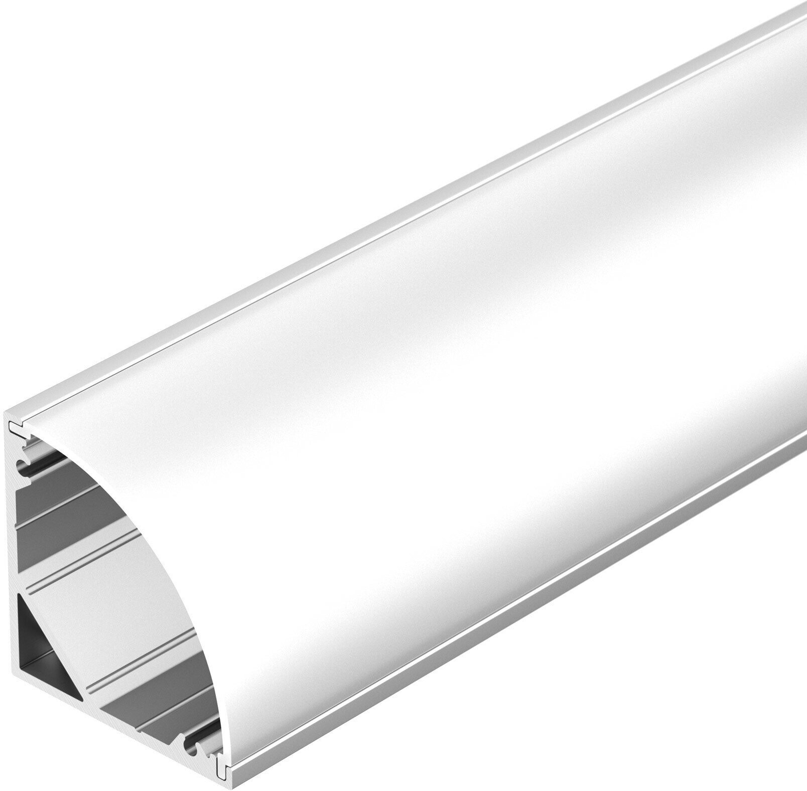 Профиль для светодиодной ленты Arlight Профиль с экраном SL-KANT-H30-2000 ANOD+OPAL (Arlight, Алюминий)