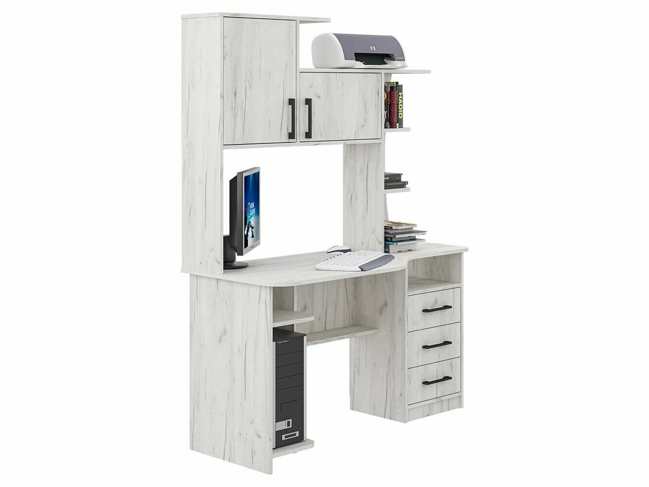 Стол компьютерный СК-19, Дуб крафт светлый