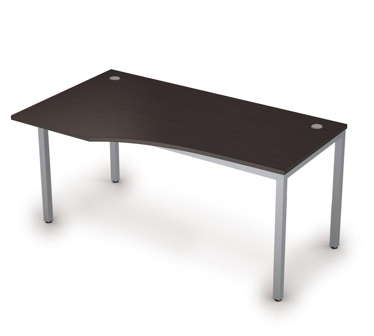Стол письменный угловой левый AVANCE ALSAV 6М.020 на металлокаркасе (сечение опоры 40*40) Венге 1600*900*750