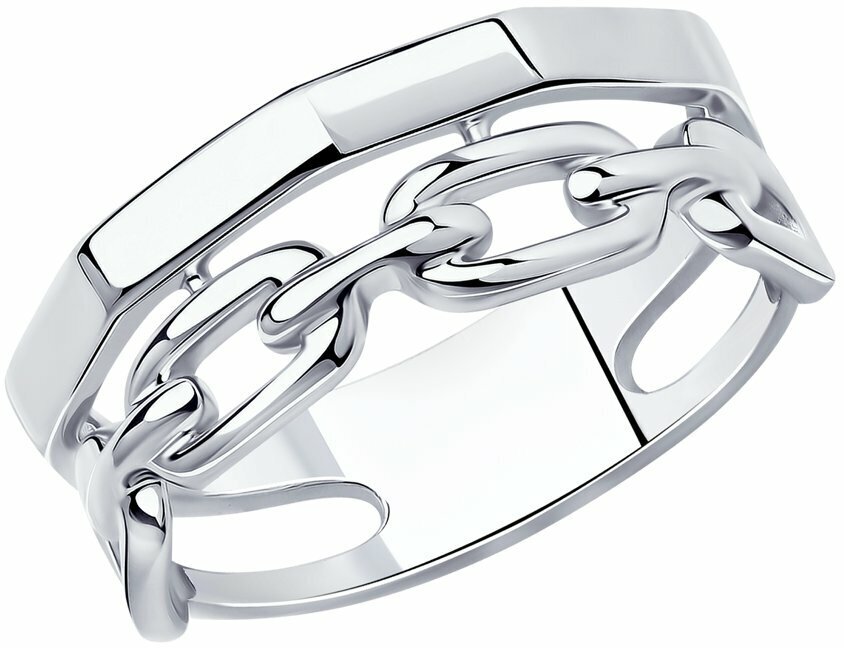 Кольцо, серебро, 925 проба, родирование