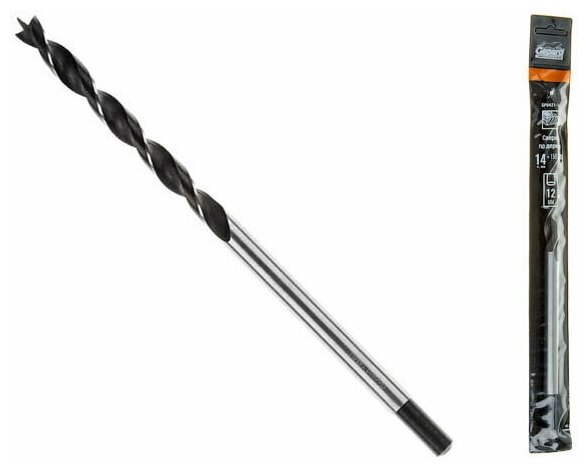 Сверло по дереву корона цилиндрический хвостик 14х150х300 мм GEPARD (GP0421-14)