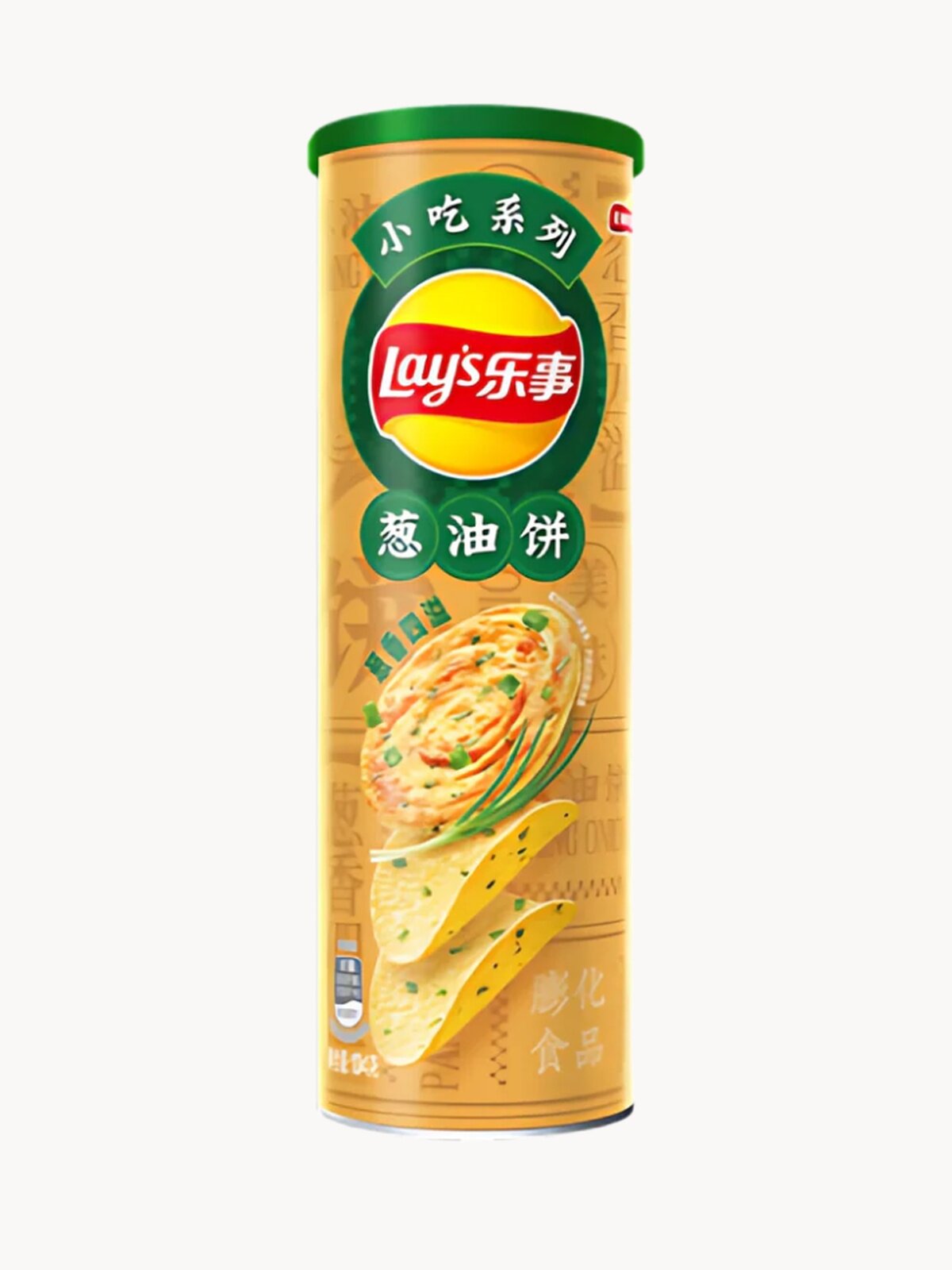 Lay's Snack series scallion pancake flavor чипсы панкейк с зеленым луком 90 гр банка