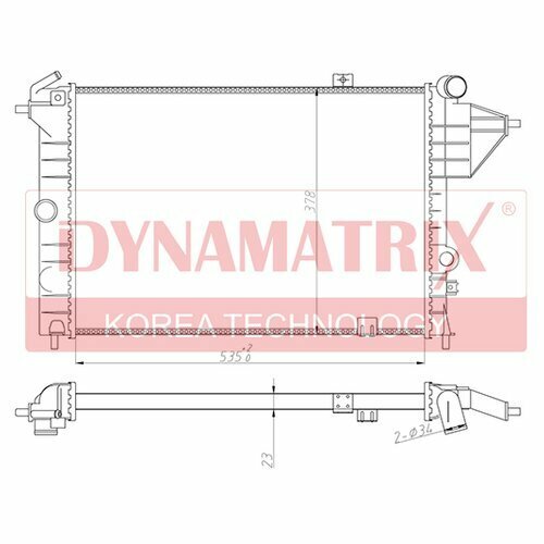 Основной радиатор (двигателя) Dynamatrix-Korea DR630541