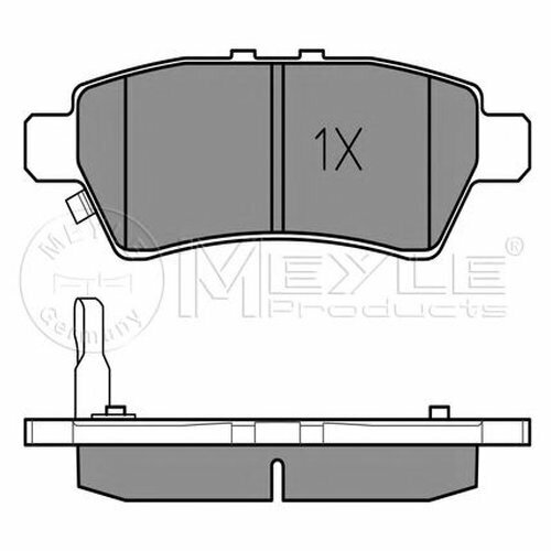 Комплект задних тормозных колодок Meyle 0252424016W для Nissan Pathfinder III