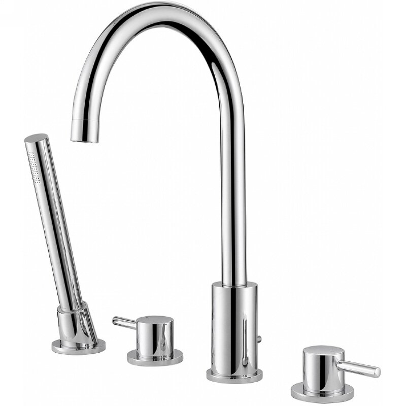 Смеситель ABBER Wasser Kreis AF8113 на борт ванны, хром